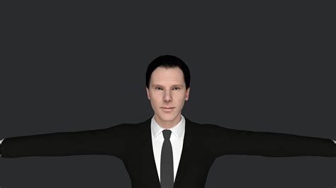 Benedict Cumberbatch Realistic Full Body Character 3d Model By Meta Avatars