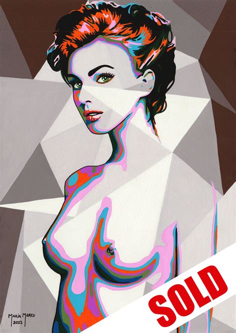 Shine Like A Diamond Original Erotic Pop Art Sensual Erotica Maria Marcu