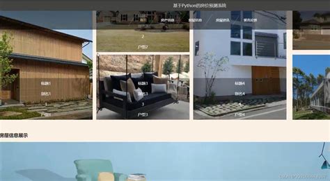 Java基于springboot的房价预测系统可视化大屏 Csdn博客