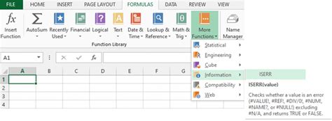 How To Use Iserr Function In Excel Efinancialmodels