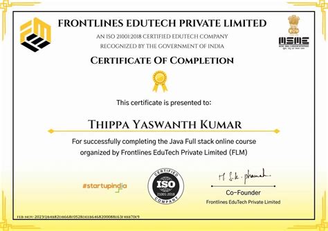 Thippa Yaswanth Kumar On Linkedin Corejava Mysql Hibernate Spring