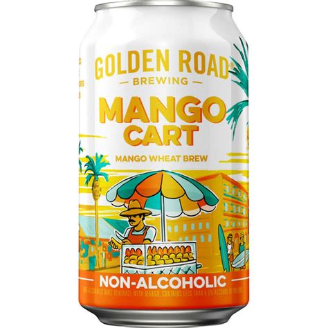 Golden Road Brewing Brewing Mango Cart Non Alcoholic Wheat Brew 12 Fl