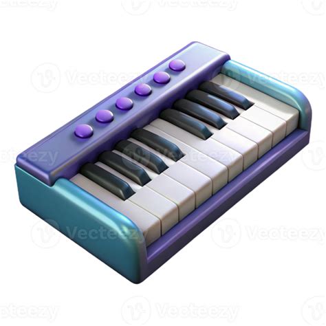Beautiful Modern Midi Keyboard Keys Depressed Playing Position Authentic 57658085 Png