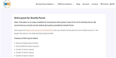 Grid Layout Gravity Forms Pluginsforwp