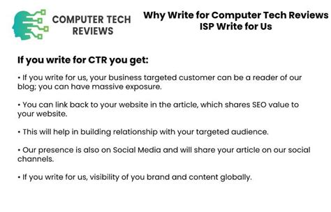 ISP Write For Us Guest Post Contribute And Submit Post CTR