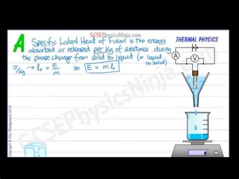 What is Specific Latent Heat of Fusion? - Physics Formula - YouTube