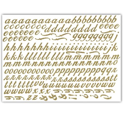 Lower Case Script Alphabet