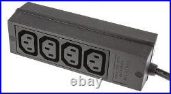 1 Pcs IEC C13 4 Gang Power Distribution Unit 2m Cable 10A 250 V Ac Power Distribution