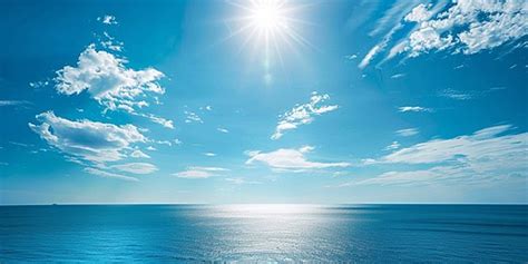 구름과 태양이 있는 푸른 하늘 구름 파란색 풍경 배경 일러스트 및 사진 무료 다운로드 Pngtree