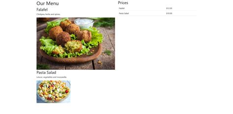 Github Petar Antovski Simple Restaurant Menu With Images Using Bootstrap Simple Restaurant
