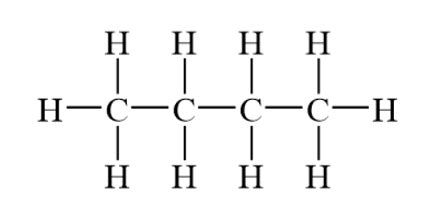 Draw a complete structural formula and a condensed structural formula for C4H10. | Homework ...