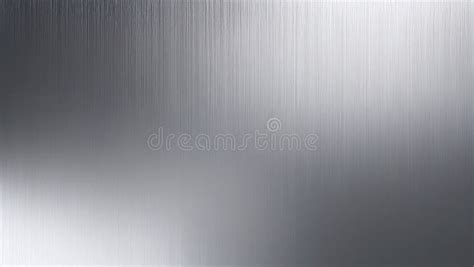 Softly Brushed Shiny Metal Texture With Gentle Reflective Elements Stock Illustration