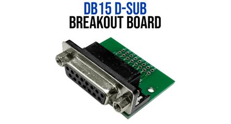 Db15 D Sub Breakout Board Micro Robotics