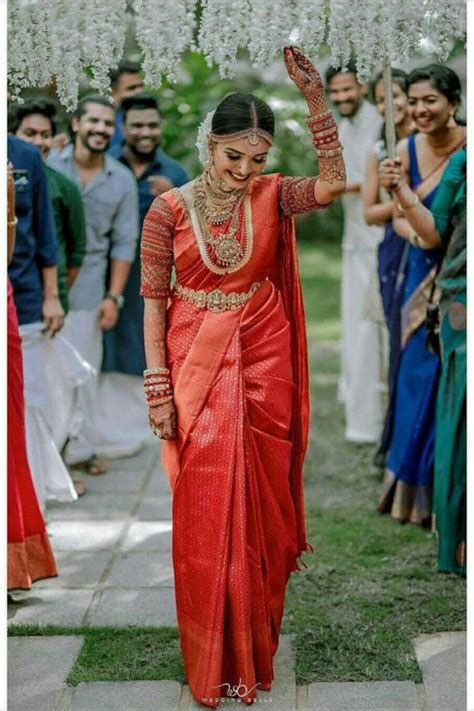 Red Sarees For South Indian Brides South Indian Bride Saree Bridal