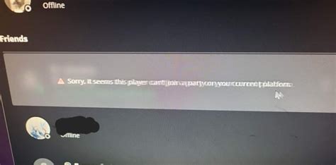 i can t invite my friends on console my friend on ps5 and me on pc