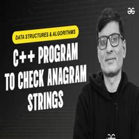JavaScript Program To Check If Two Strings Are Anagrams GeeksforGeeks