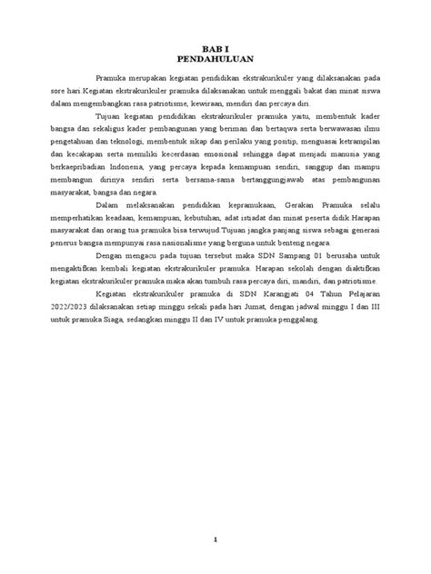 Program Kerja Pramuka Pdf