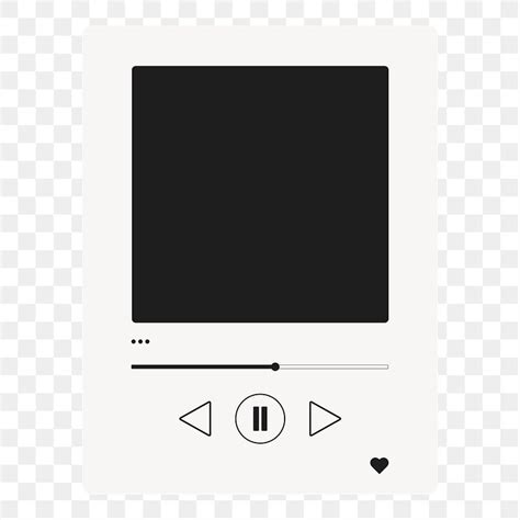 Png Music Player Screen Frame Premium PNG Sticker Rawpixel