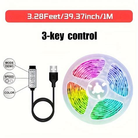Bedroom Led Strip Light Intelligent Rope Strip Lights Rgb Temu United Kingdom