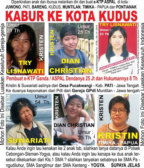 Ktp Palsu Penculikan Kdrt Gereja Pendeta Natal Buku Timika Pati Semarang Surabaya Kudus