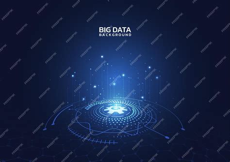 Premium Vector Big Data Visualization Abstract Technology Innovation Communication Concept Digital