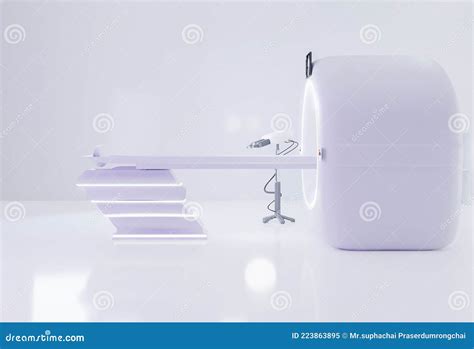 Multi Detector Ct Scanner Or Computed Tomography In Ct Scan Room With Injector 3d Illustration