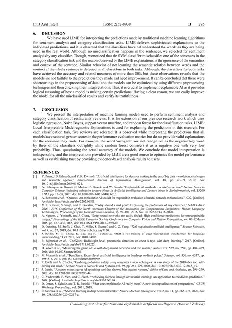 Evaluating Text Classification With Explainable Artificial Intelligence Pdf