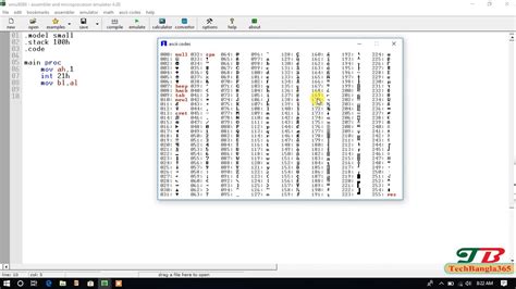 Assembly Language Programming 14 Lowercase To Uppercase Omit Error Checkig Youtube