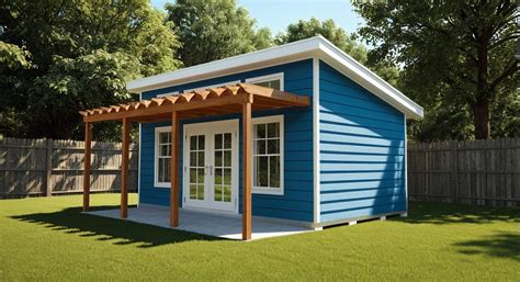 Tiny House Plans 12x20 She Shed Man Cave Plans Pdf Download Etsy