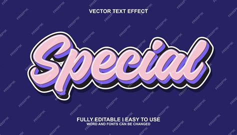 Premium Vector 3d Editable Special Text Effect Scipt Style Texxt Effect Template
