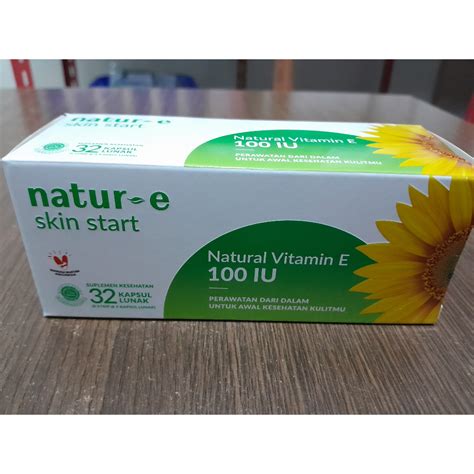 Jual Natur E 100 Iu Vitamin Esuplemen Kulitsuplemen Kecantikan Isi 32