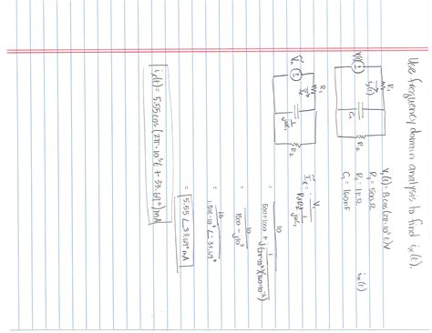 solved use frequency domain analysis to find i x t
