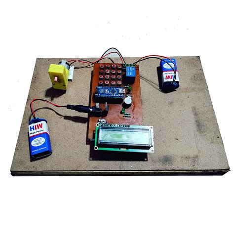 password based door lock using arduino and relay project hub