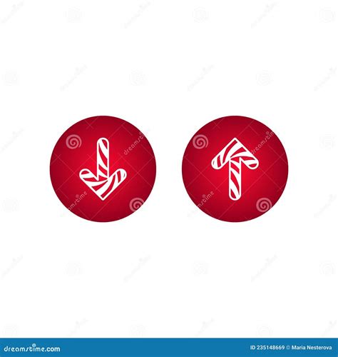 Striped Peppermint Candy Caramel Vector Cartoon Style Isolated 114730418