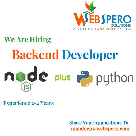 Mandeep Singh On Linkedin Hello Everyone Backend Developer Hiringalert Backenddevelopers