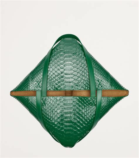 Loewe Large Python Skin Puzzle Fold Tote Bag Harrods Uk