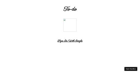 Todo App Codesandbox