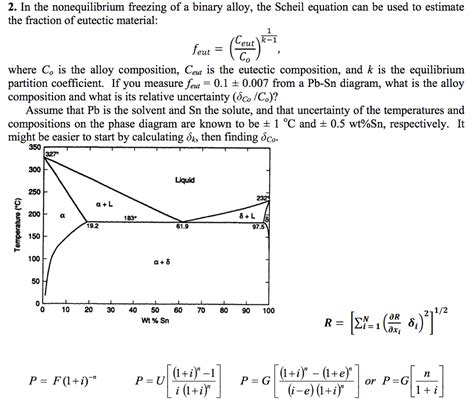 In The Nonequilibrium Freezing Of A Binary Alloy Chegg