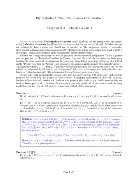 Linear Optimization Assignment 3 Guide Pdf Mathematical
