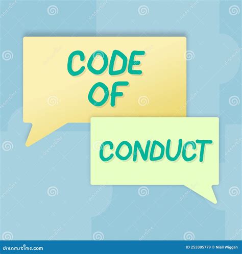 Text Sign Showing Code Of Conduct Conceptual Photo Ethics Rules Moral Codes Ethical Principles
