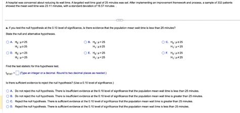Solved A If You Test The Null Hypothesis At The Level Chegg