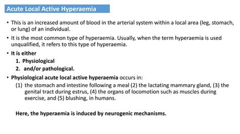 Lecture 12 Hyperaemia And Congestion Pdf