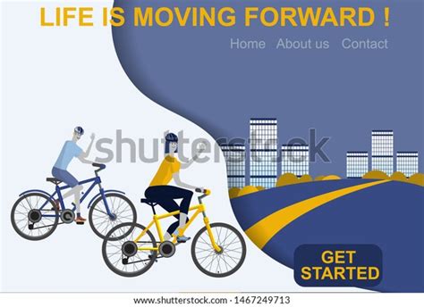 Website Template Landing Vector Illustration Invitation Stock Vector Royalty Free 1467249713