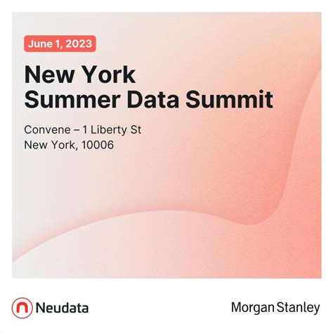 Neudata On Linkedin New York Summer Data Summit 2023