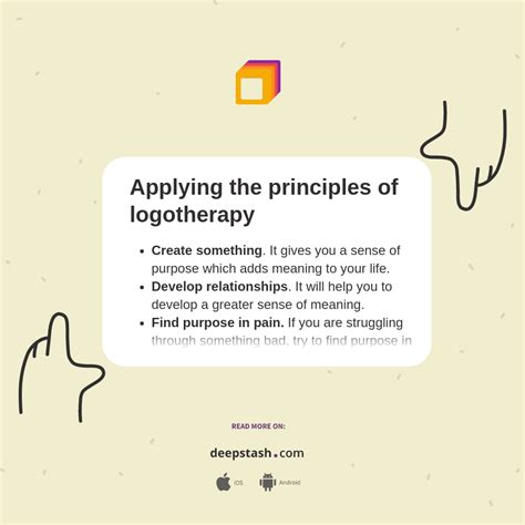 Applying The Principles Of Logotherapy Deepstash