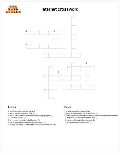 Ks2 Computer Science Crossword Bundle Teaching Resources