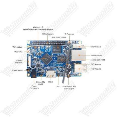 Orange Pi Pc Plus Cortex A7 Quad Core 16ghz Ram 1go Emmc 8go Android