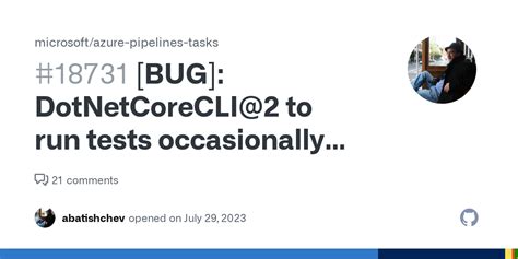 Bug Dotnetcorecli2 To Run Tests Occasionally Fails With Error