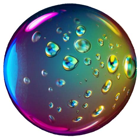 Download Soap Bubble With Vivid Colors Png Opd