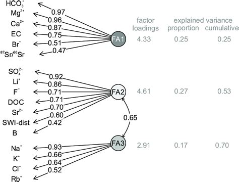 Factor Loadings 04 For The Exploratory Factor Analysis Efa With Download Scientific